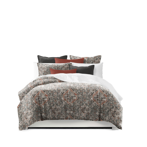 The Tailor's Bed Matka Microfiber Damask Coverlet Set | Wayfair